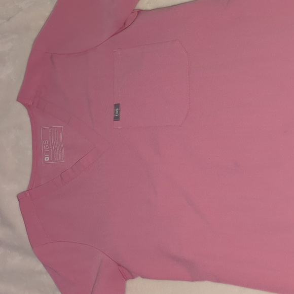 Figs | Tops | Figs Light Pink Scrub Top | Poshmark